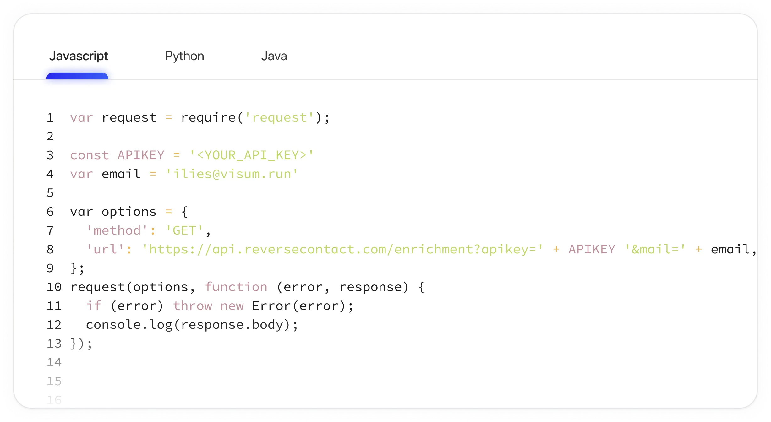 Reverse Contact - Find any email